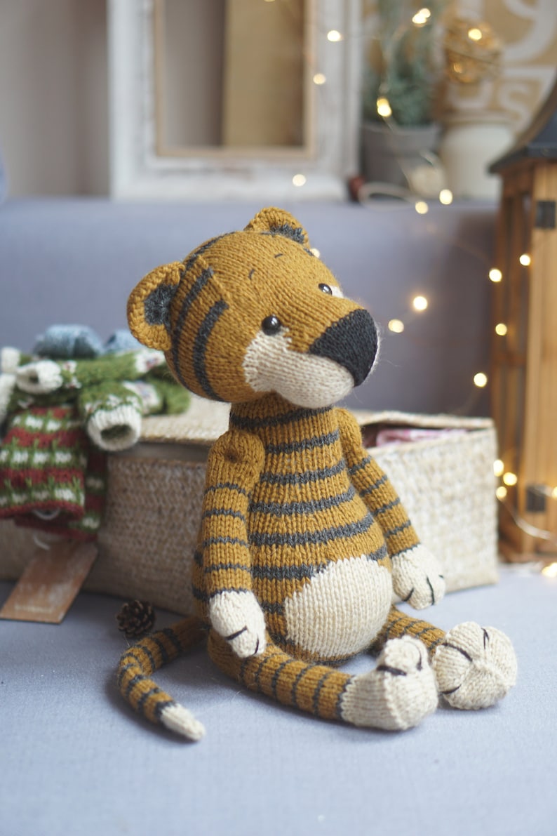 SET Knitting Patterns / Tiger Family / Animal Knitting - Etsy