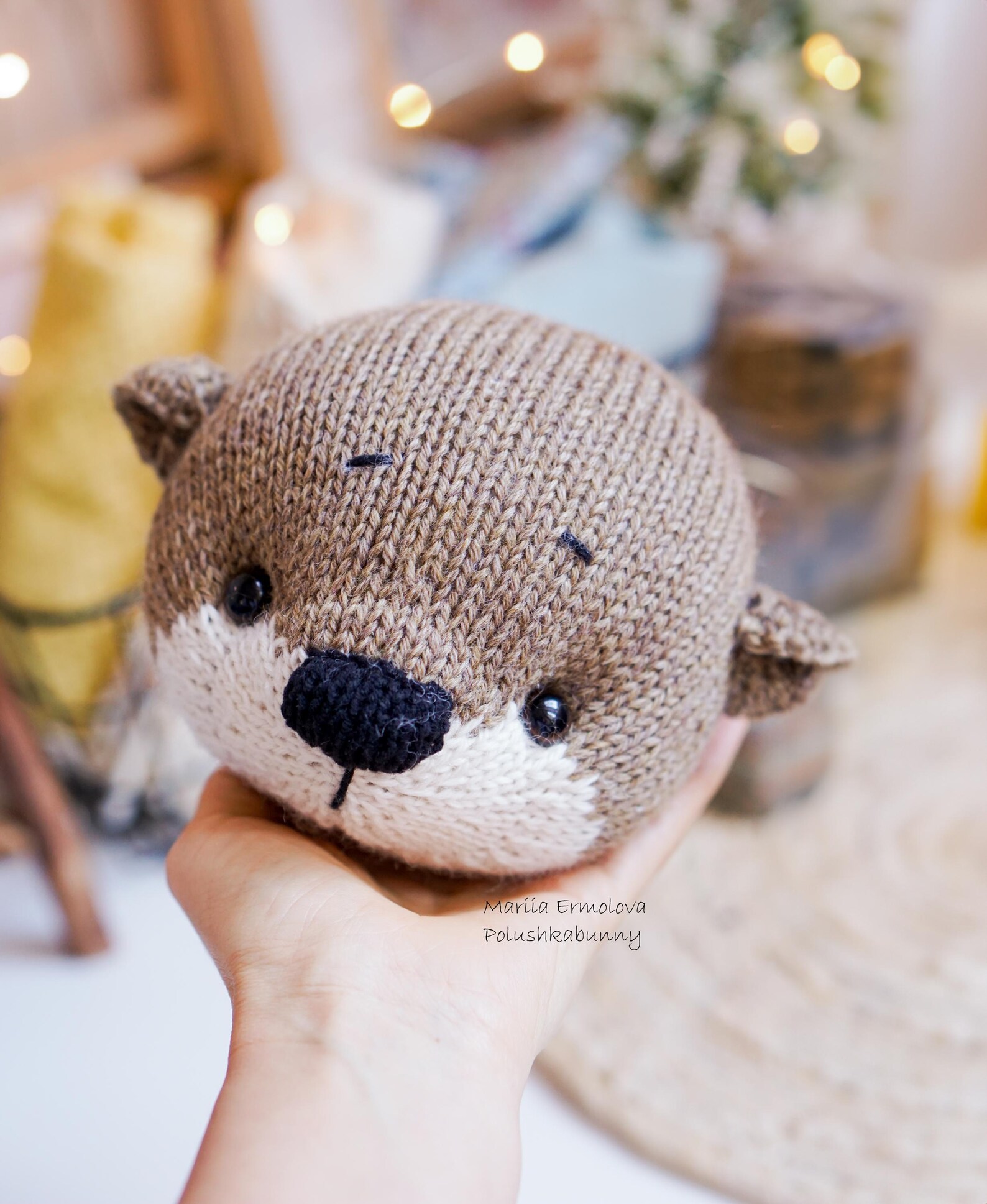 Olivia Ripplewood - Otter Knitting Toy Pattern - Toy Knitting Patterns ...