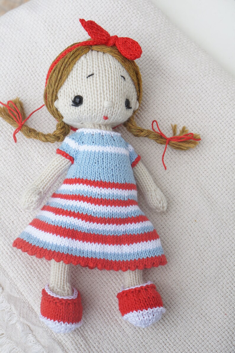 Doll Knitting Pattern/ SET / Knitted Dolls - Toy Knitting Pattern ...