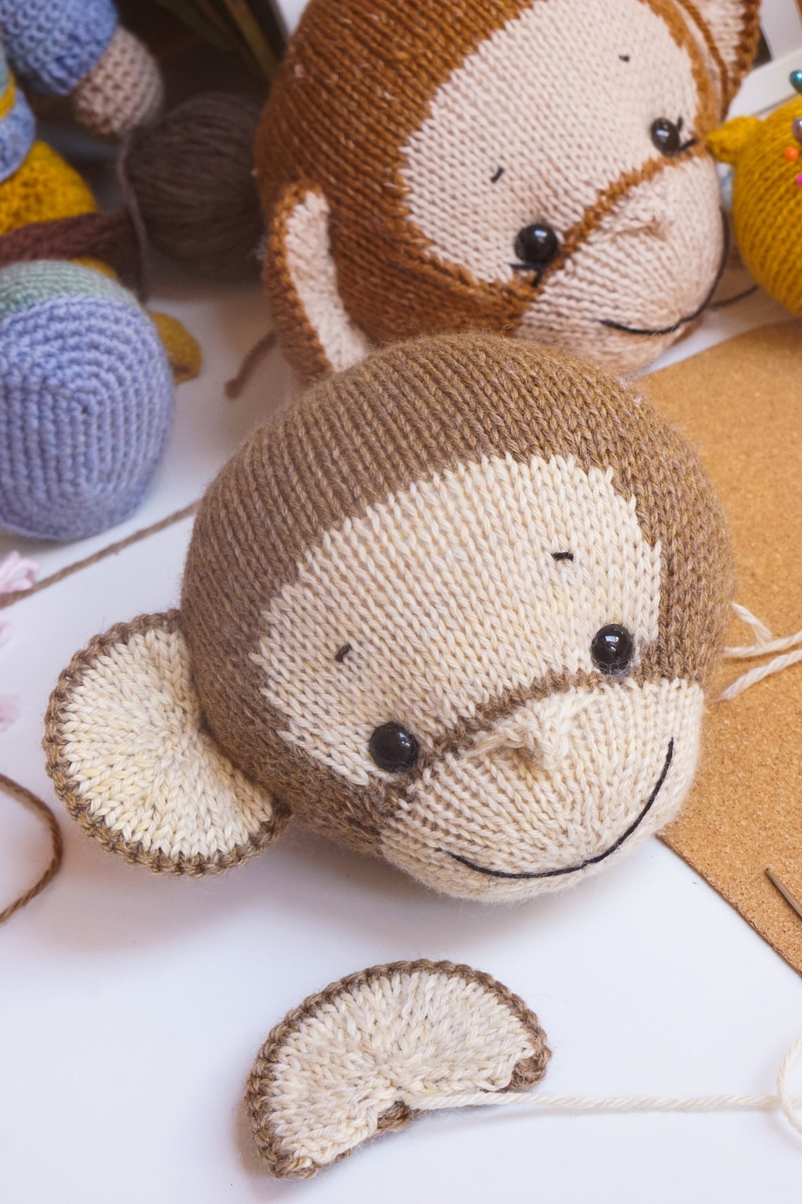 Knitting Monkey Pattern Set / Monkey and Clothes / Knitting - Etsy