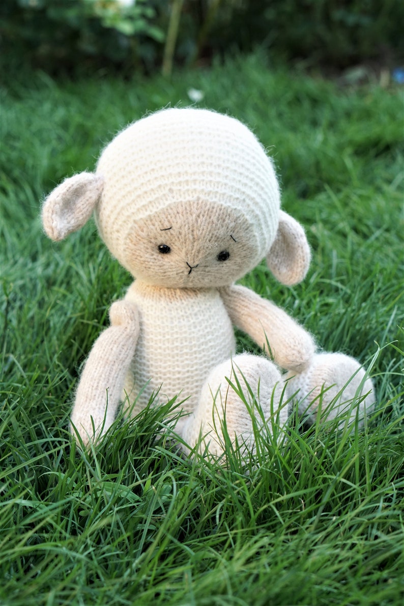 Lamb Knitting Pattern 15 Inches Tall Toy Knitting Pattern - Etsy