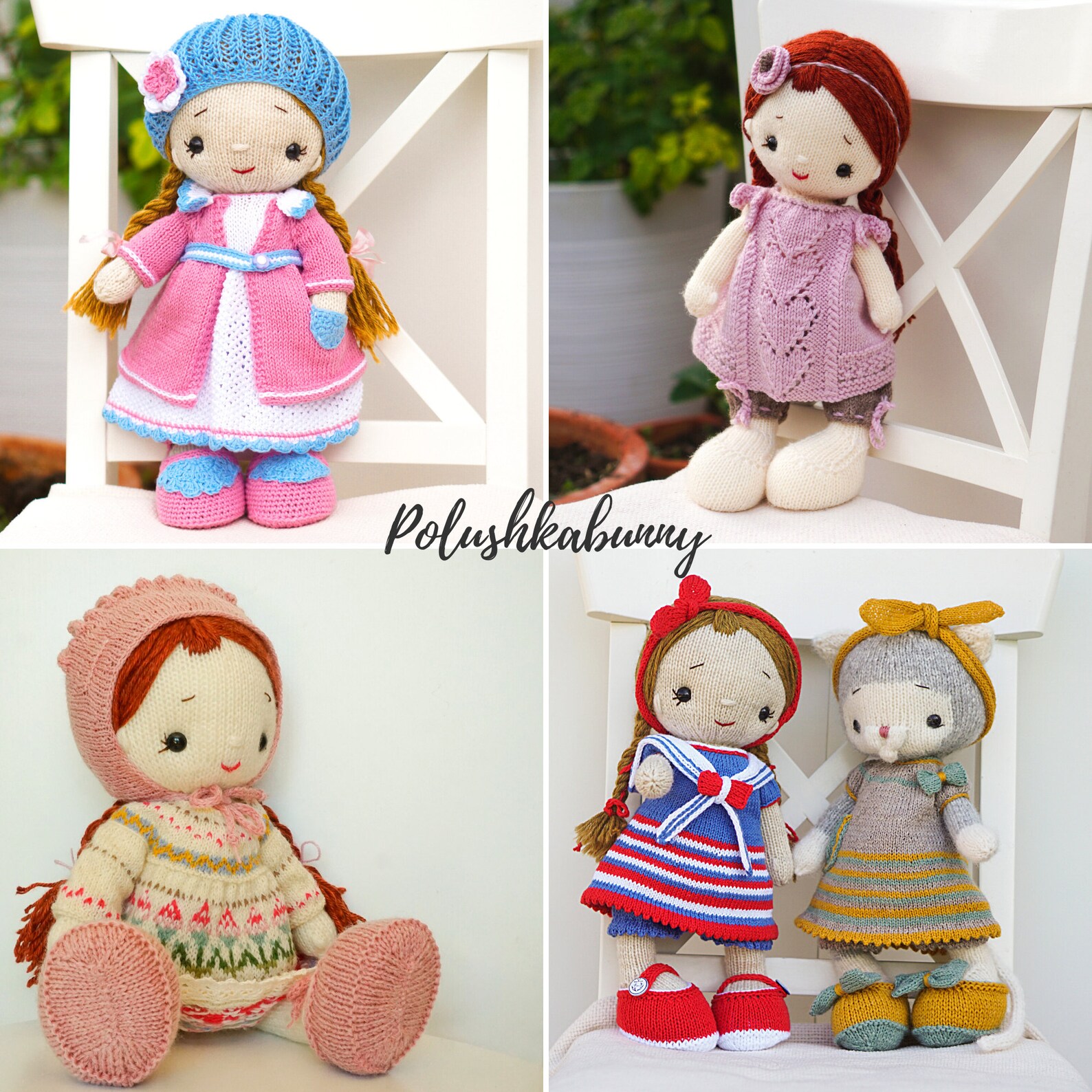 Doll Knitting Pattern/ 2 Options in One in the Round 2 - Etsy Australia