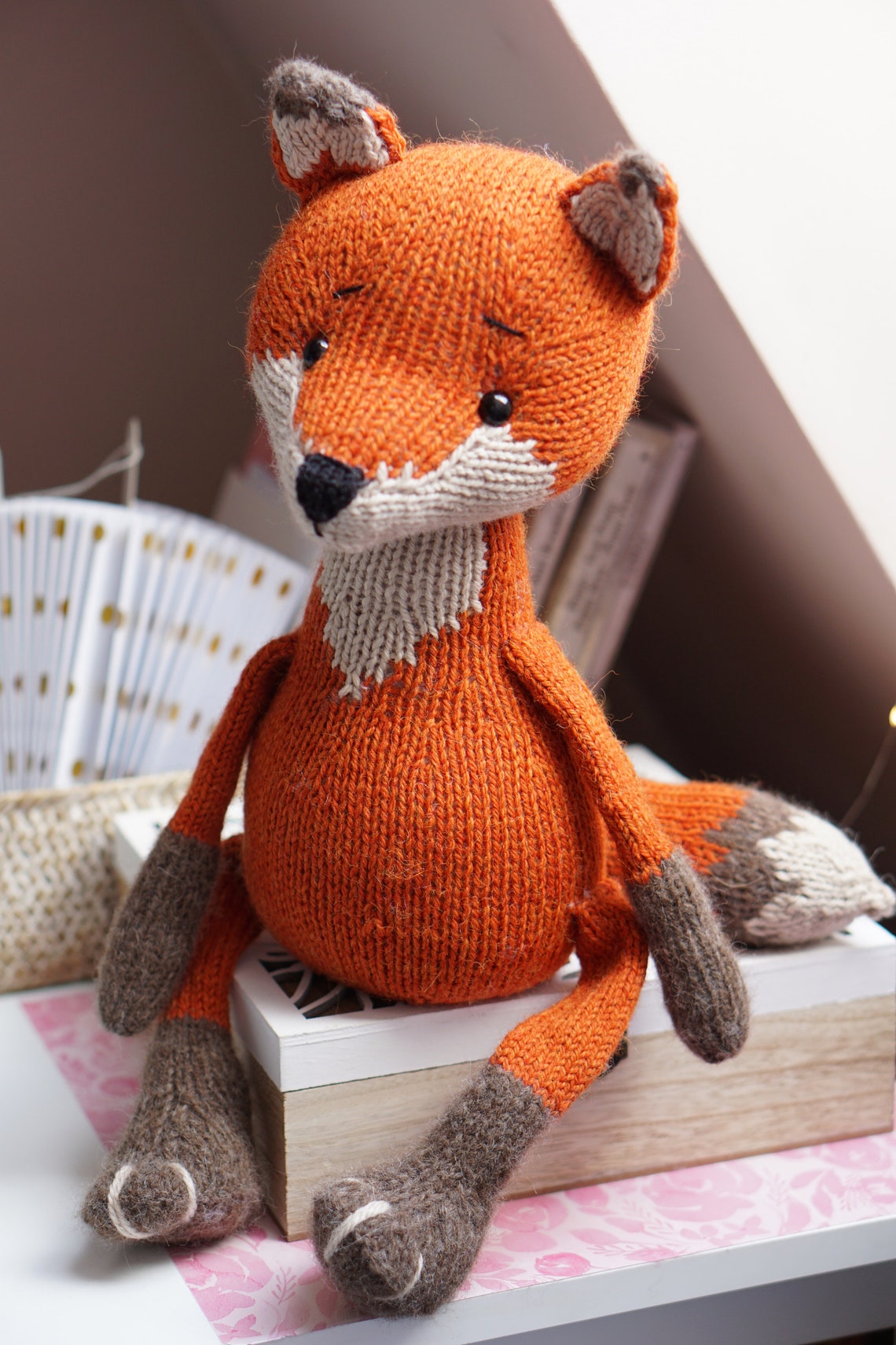 Fox and Wolf Knitting Pattern Toy Knitting Pattern / - Etsy
