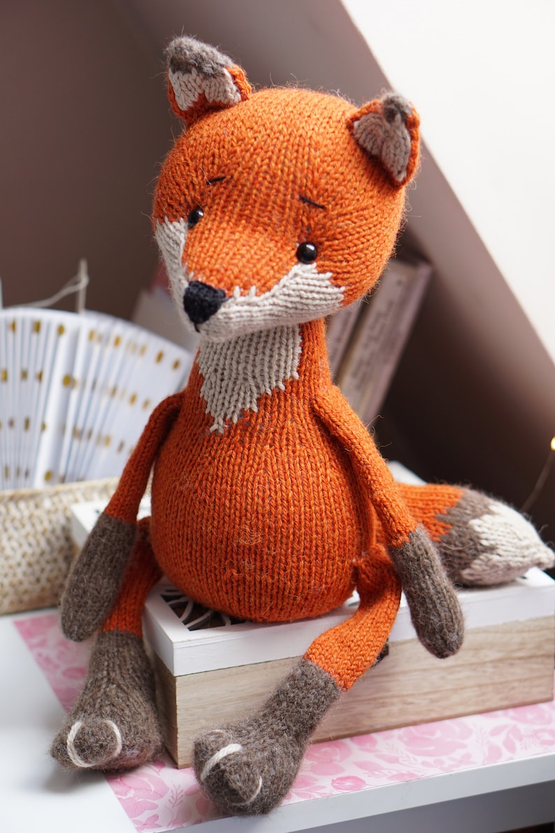 Fox and Wolf Knitting Pattern Toy Knitting Pattern / - Etsy