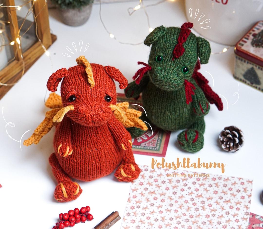 Knitted DRAGON Pattern - Etsy
