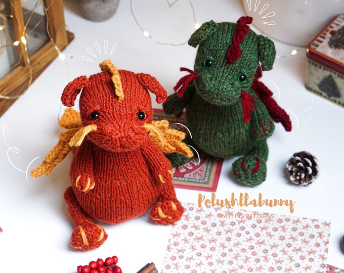 Knitted DRAGON Pattern - Etsy