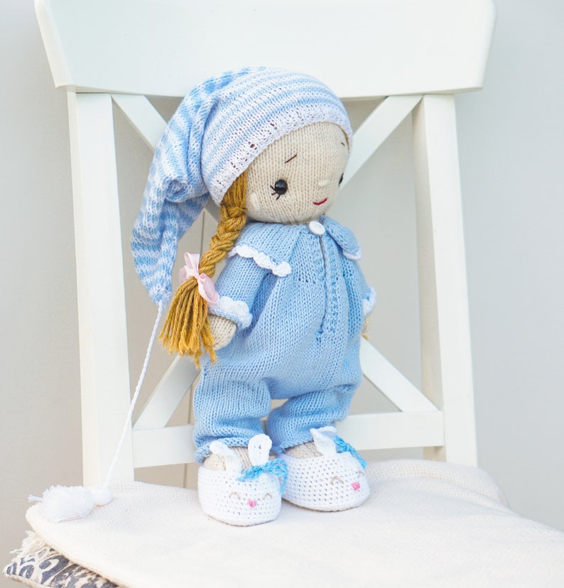 Knitting Pattern Doll Bedtime Clothes Knitting Pattern PDF - Etsy
