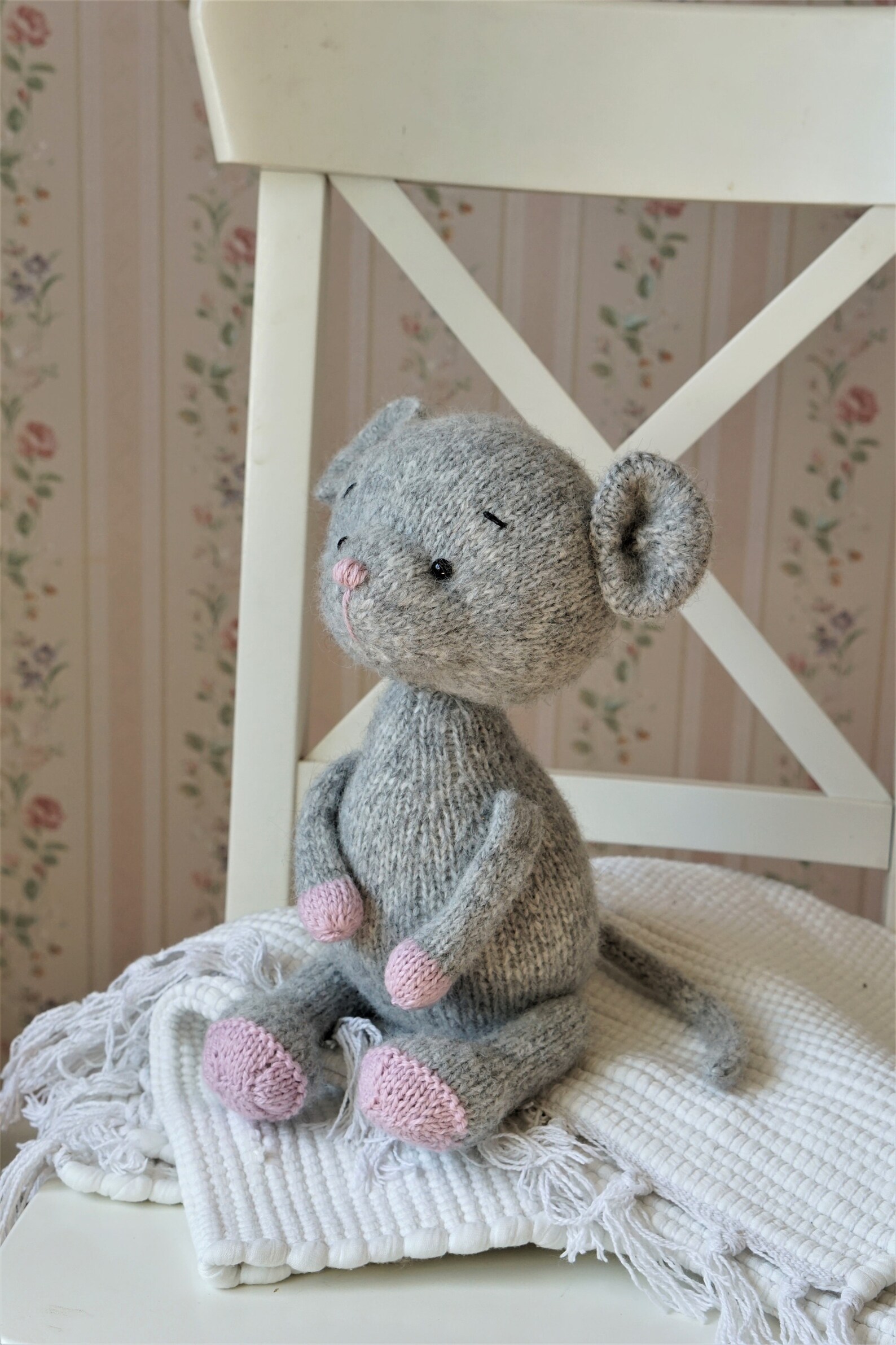 Mouse Knitting Pattern 13 Inches Tall Toy Knitting Pattern - Etsy