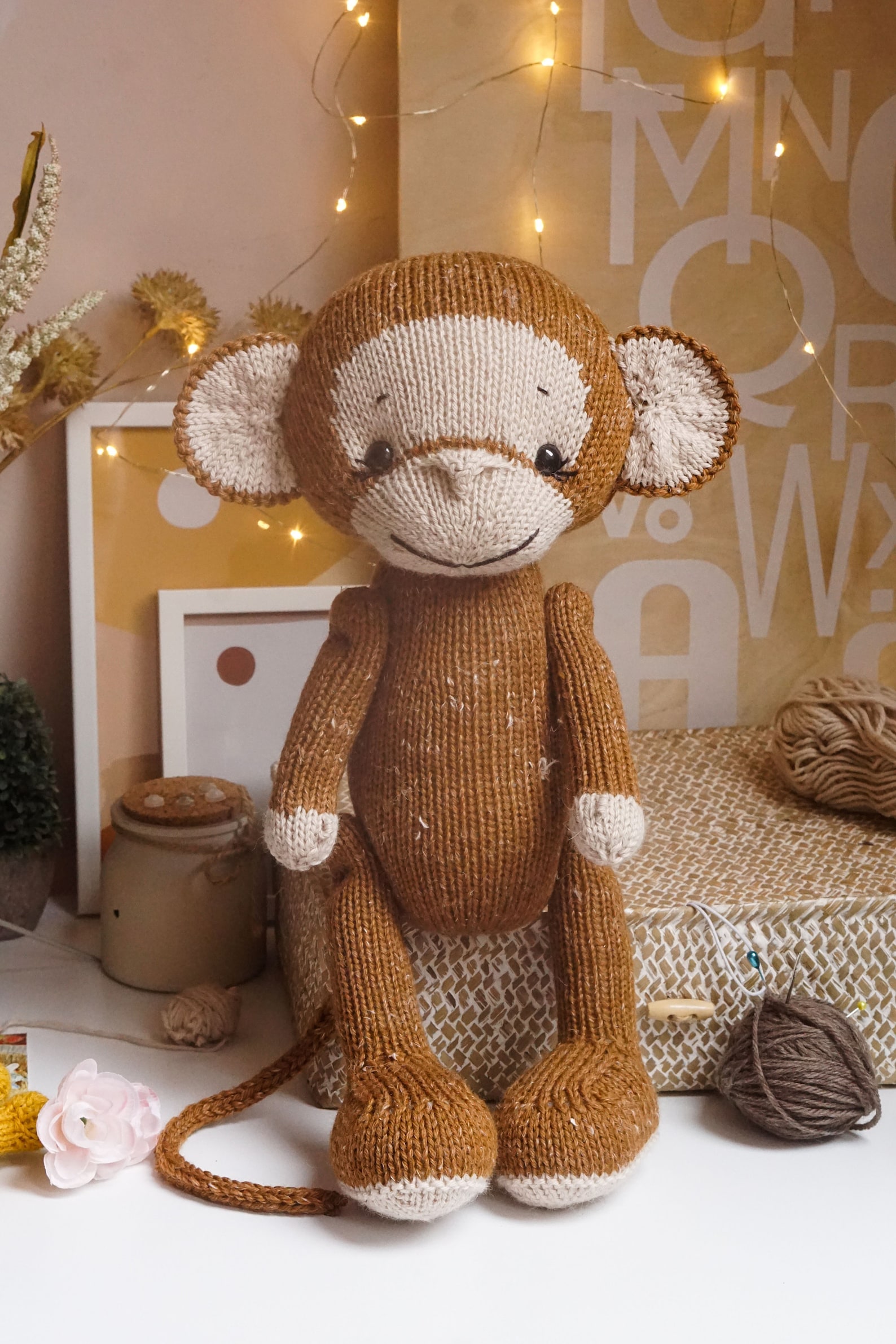 Knitting Monkey Pattern Set / Monkey and Clothes / Knitting - Etsy