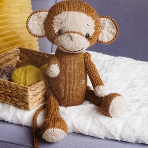 Monkey Knitting Pattern - Toy Knitting Pattern - Etsy