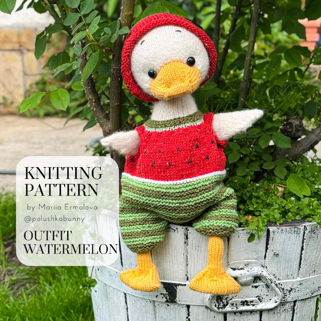 Outfit Watermelon - Knitting Patterns / Polushkabunny - Etsy