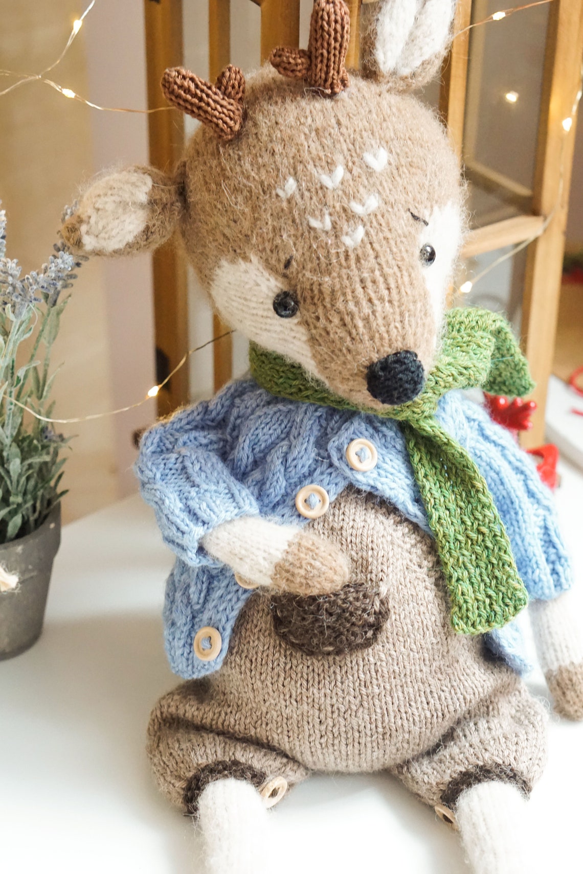 Knitting Deer Pattern Set / Reindeer and Clothes / Knitting - Etsy