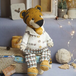 SET Knitting Patterns / Tiger Family / Animal Knitting Patterns / Toy ...