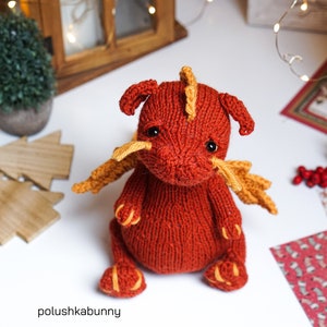 Knitted DRAGON Pattern - Etsy