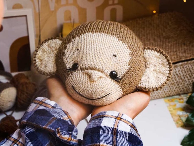 Monkey Knitting Pattern Toy Knitting Pattern - Etsy