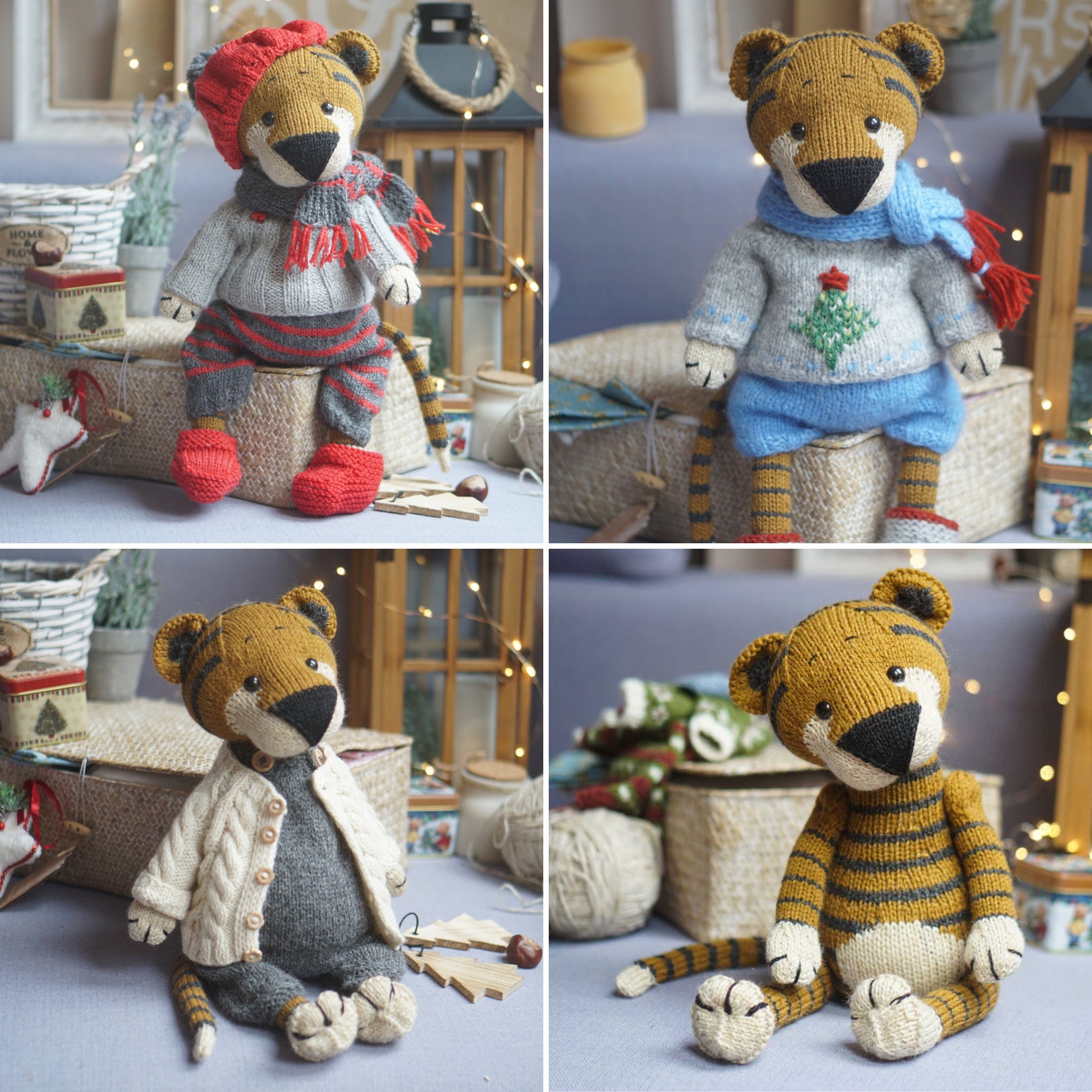 Tiger Knitting Pattern Toy Knitting Pattern / Polushkabunny - Etsy