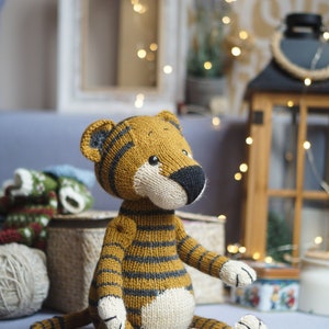 Tiger Knitting Pattern - Toy Knitting Pattern / Polushkabunny - Etsy ...