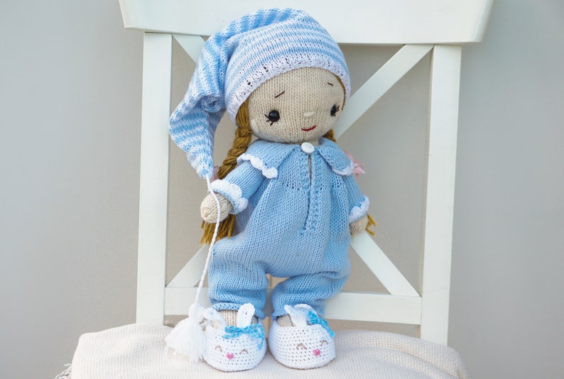 Knitting Pattern Doll Bedtime Clothes Knitting Pattern PDF - Etsy