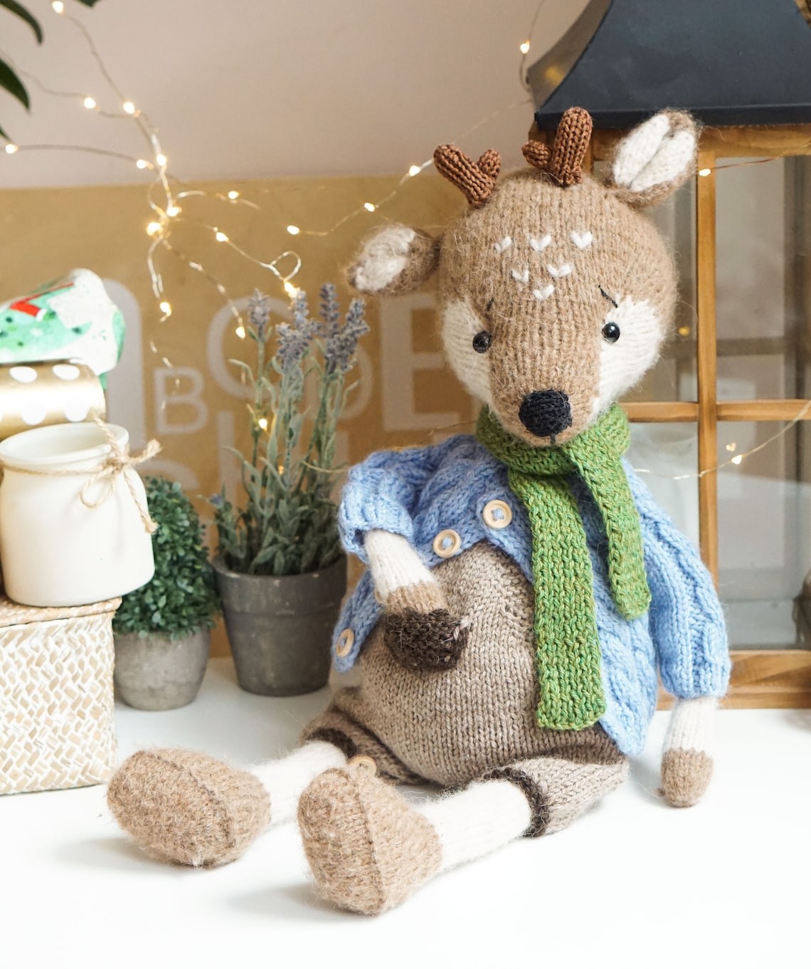 Knitting Deer Pattern Set / Reindeer and Clothes / Knitting - Etsy