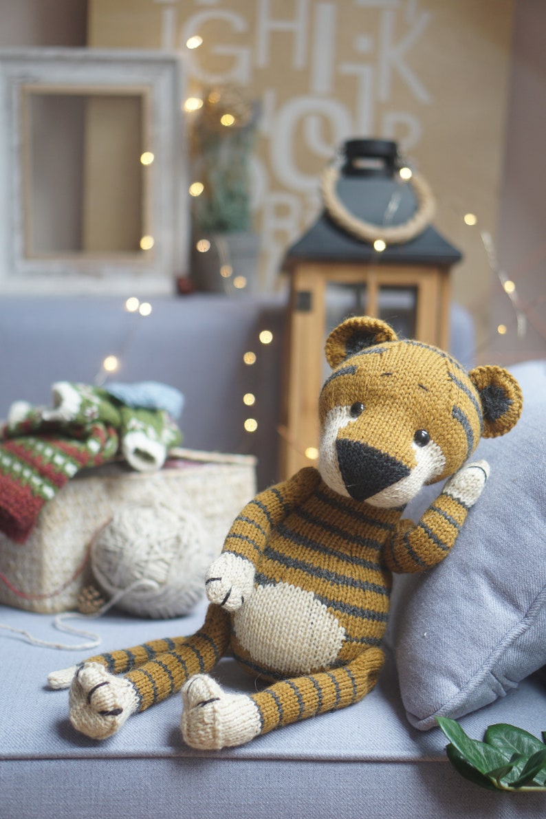 SET Knitting Patterns / Tiger Family / Animal Knitting - Etsy
