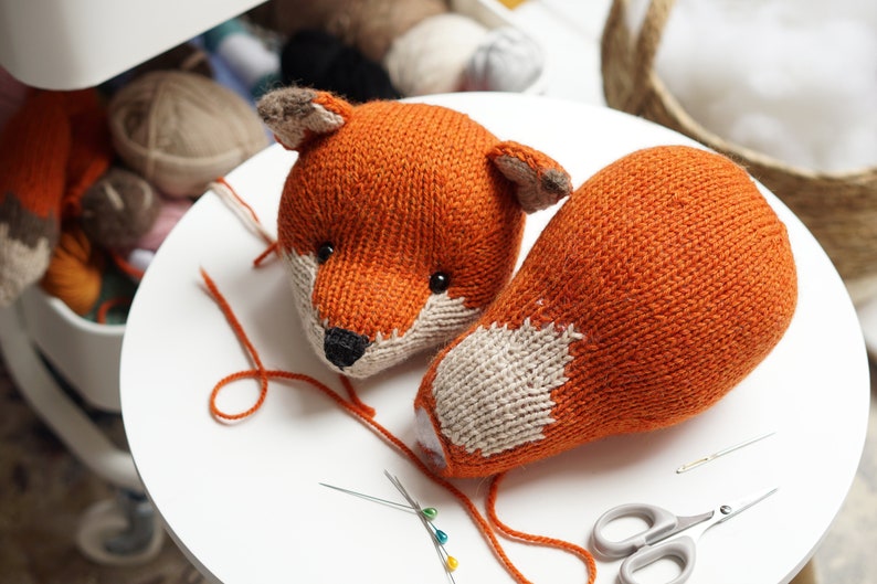 Fox and Wolf Knitting Pattern Toy Knitting Pattern / - Etsy