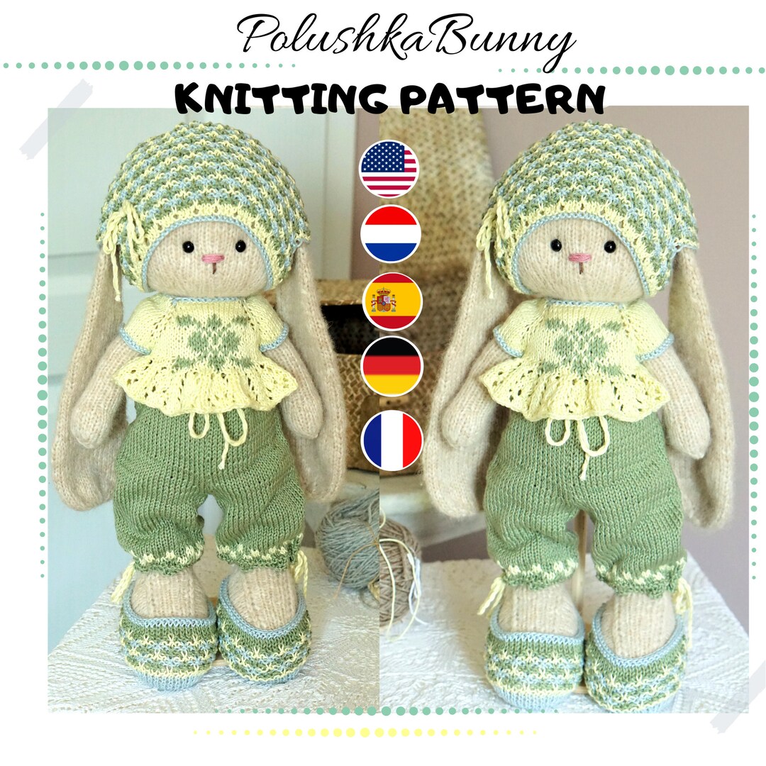 Doll Clothes Toy Knitting Pattern PDF Cute Outfit for Toys - Toy ...