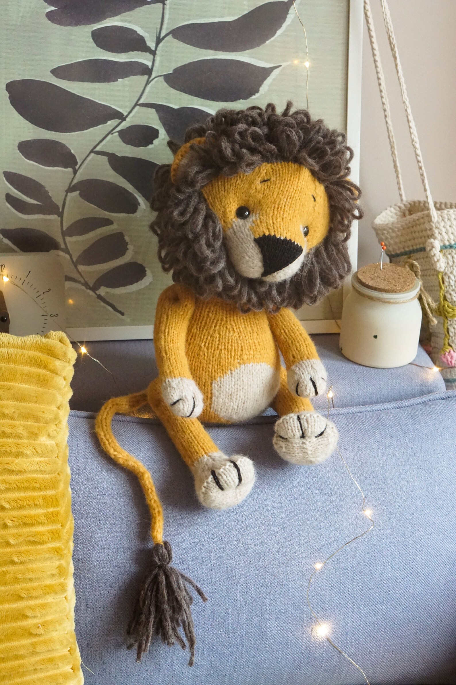 Lion Knitting Pattern Toy Knitting Pattern / Polushkabunny - Etsy