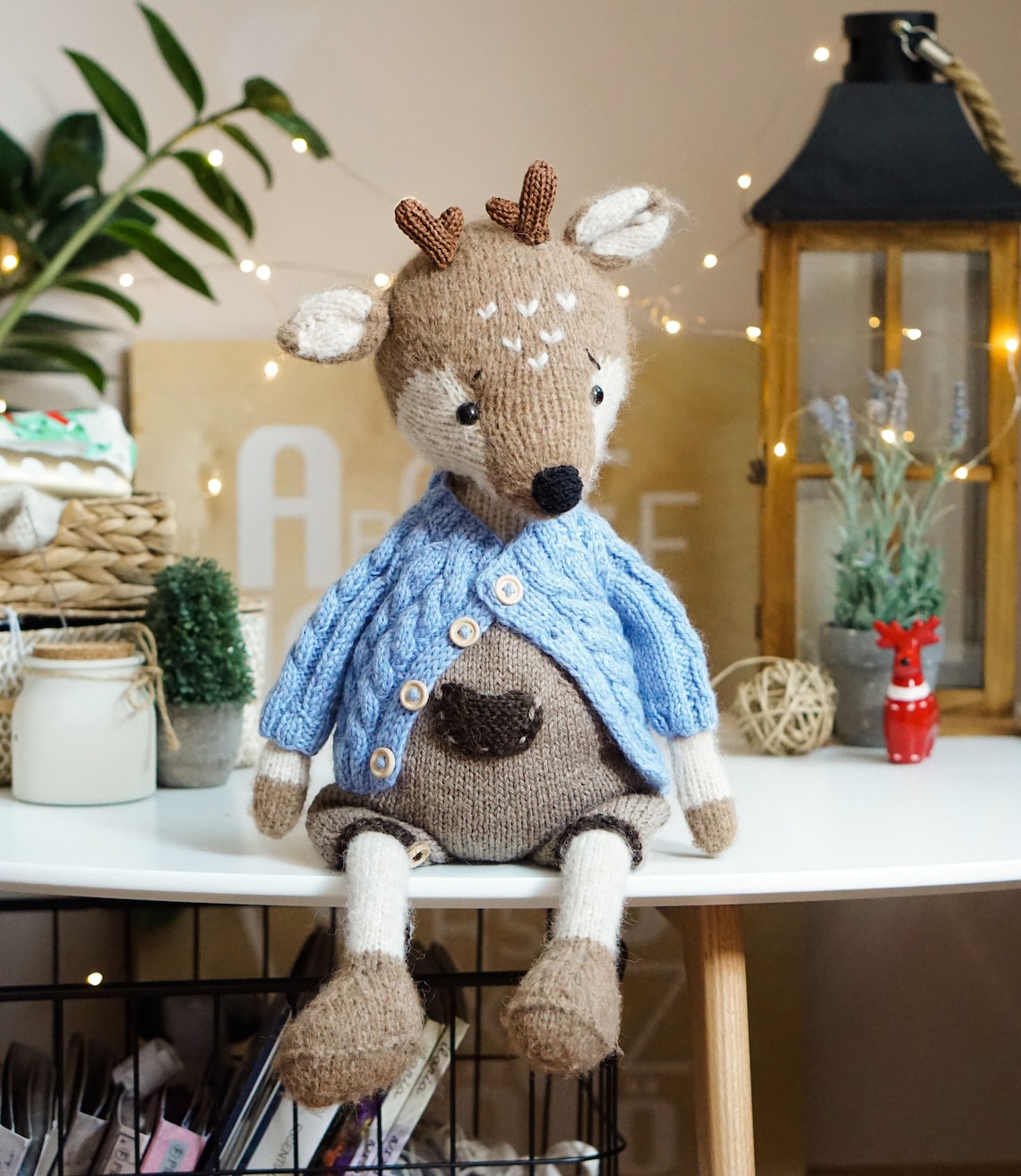 Knitting Deer Pattern Set / Reindeer and Clothes / Knitting - Etsy