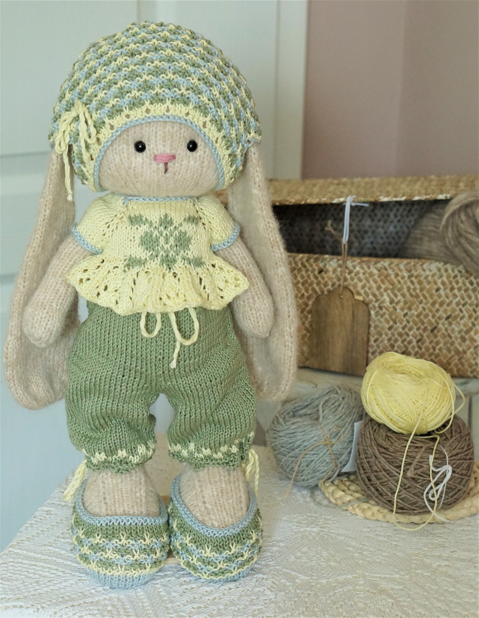 Doll Clothes Toy Knitting Pattern PDF Cute Outfit for Toys - Toy ...