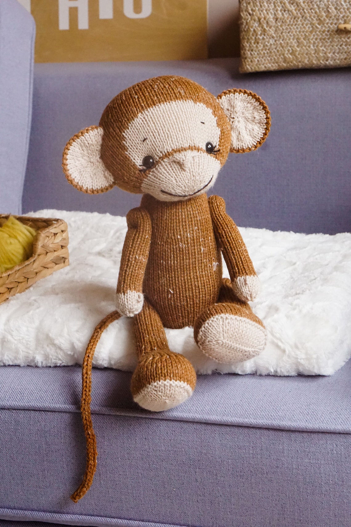 Knitting Monkey Pattern Set / Monkey and Clothes / Knitting - Etsy