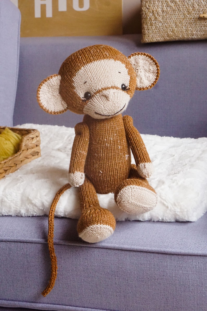 Knitting Monkey Pattern Set / Monkey and Clothes / Knitting - Etsy