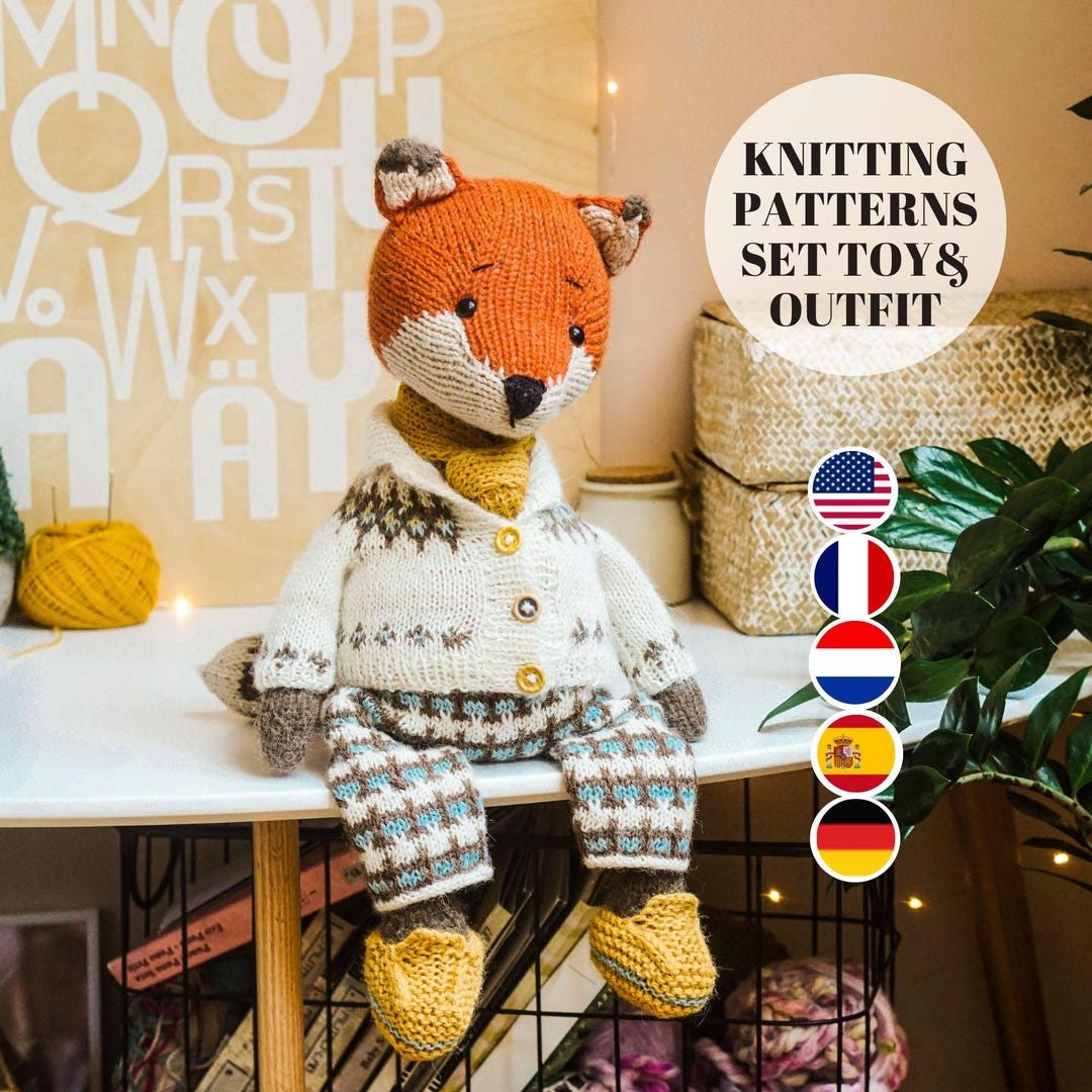 Fox Set "the Little Prince" Knitting Patterns / Toy Knitting Patterns ...