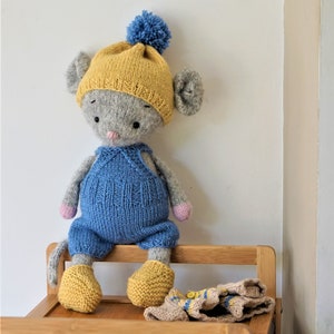 Doll Clothes Knitting Pattern for a Mouse - Casual Mouse Outfit - Toy ...