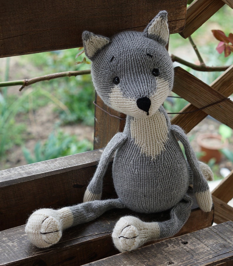 Fox and Wolf Knitting Pattern Toy Knitting Pattern / - Etsy
