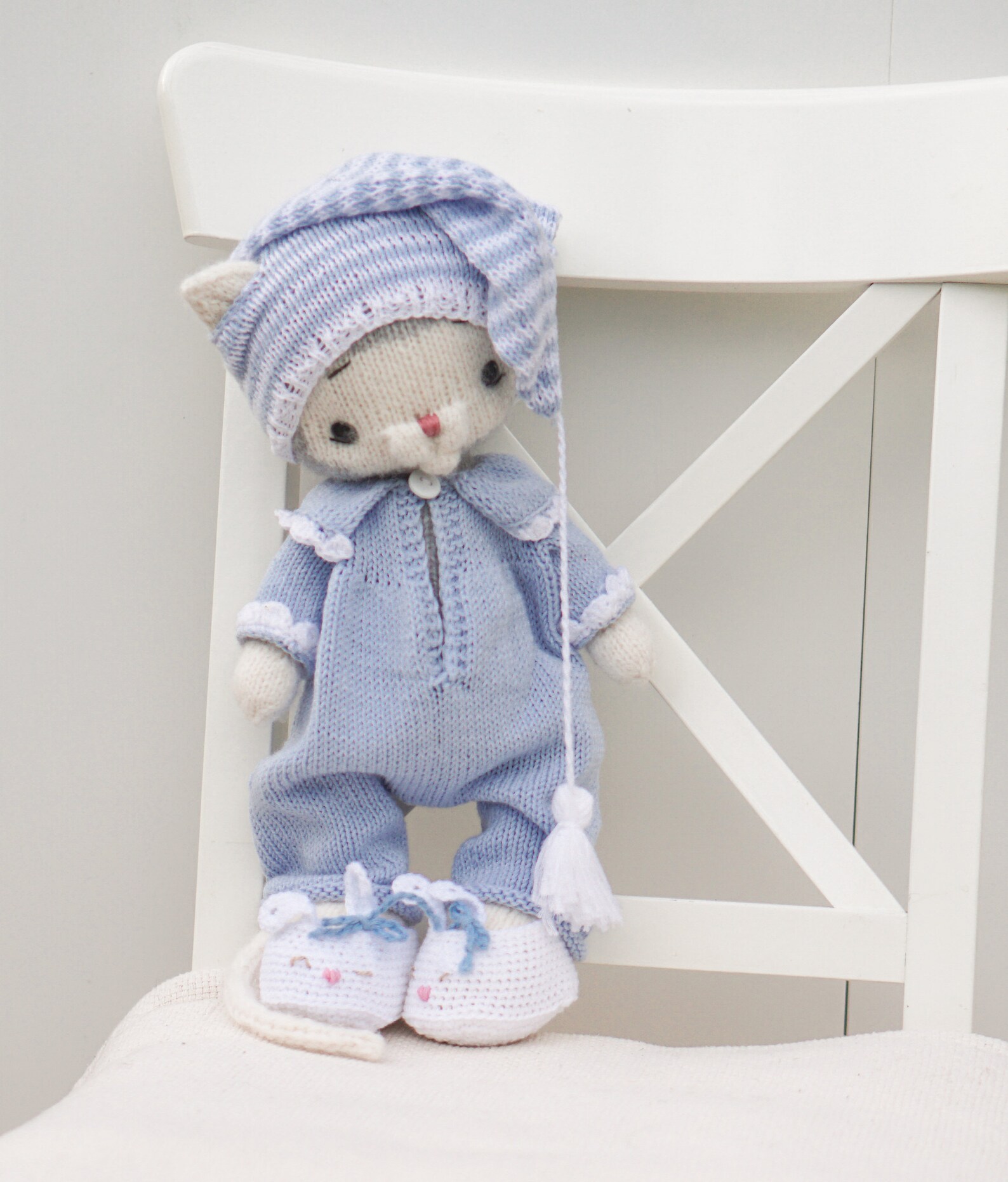 Knitting Pattern Doll Bedtime Clothes Knitting Pattern PDF - Etsy