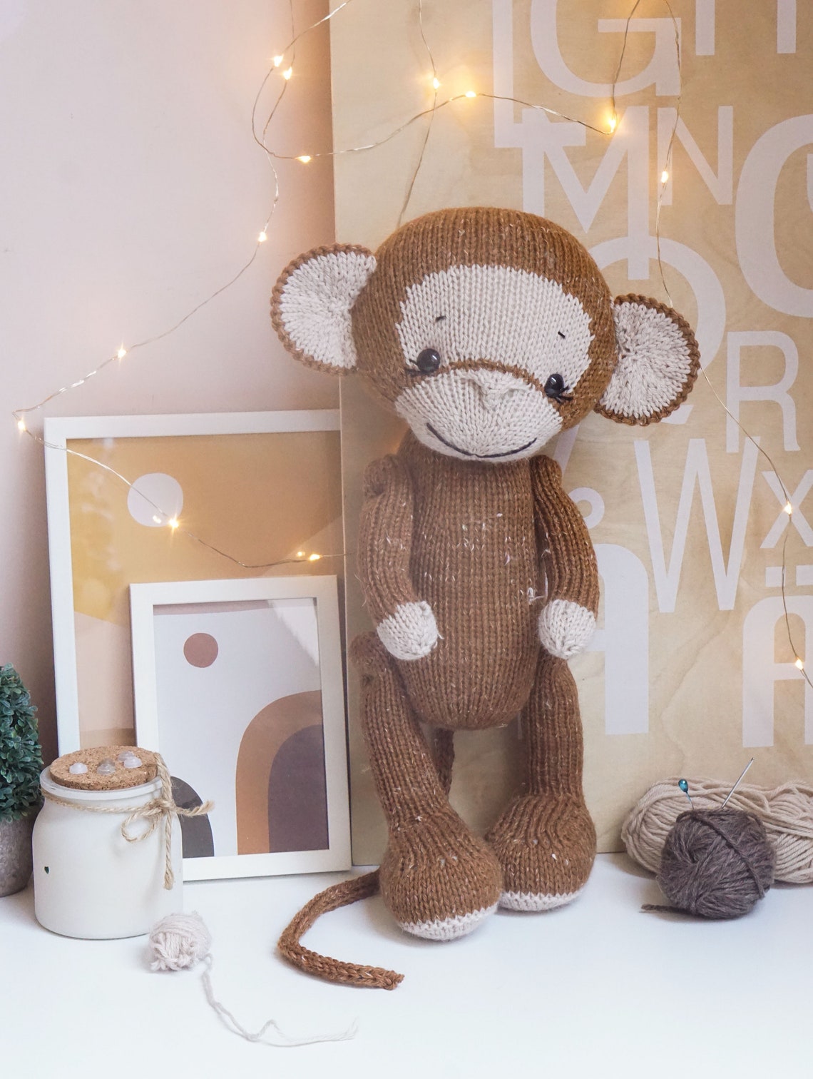 Monkey Knitting Pattern Toy Knitting Pattern - Etsy