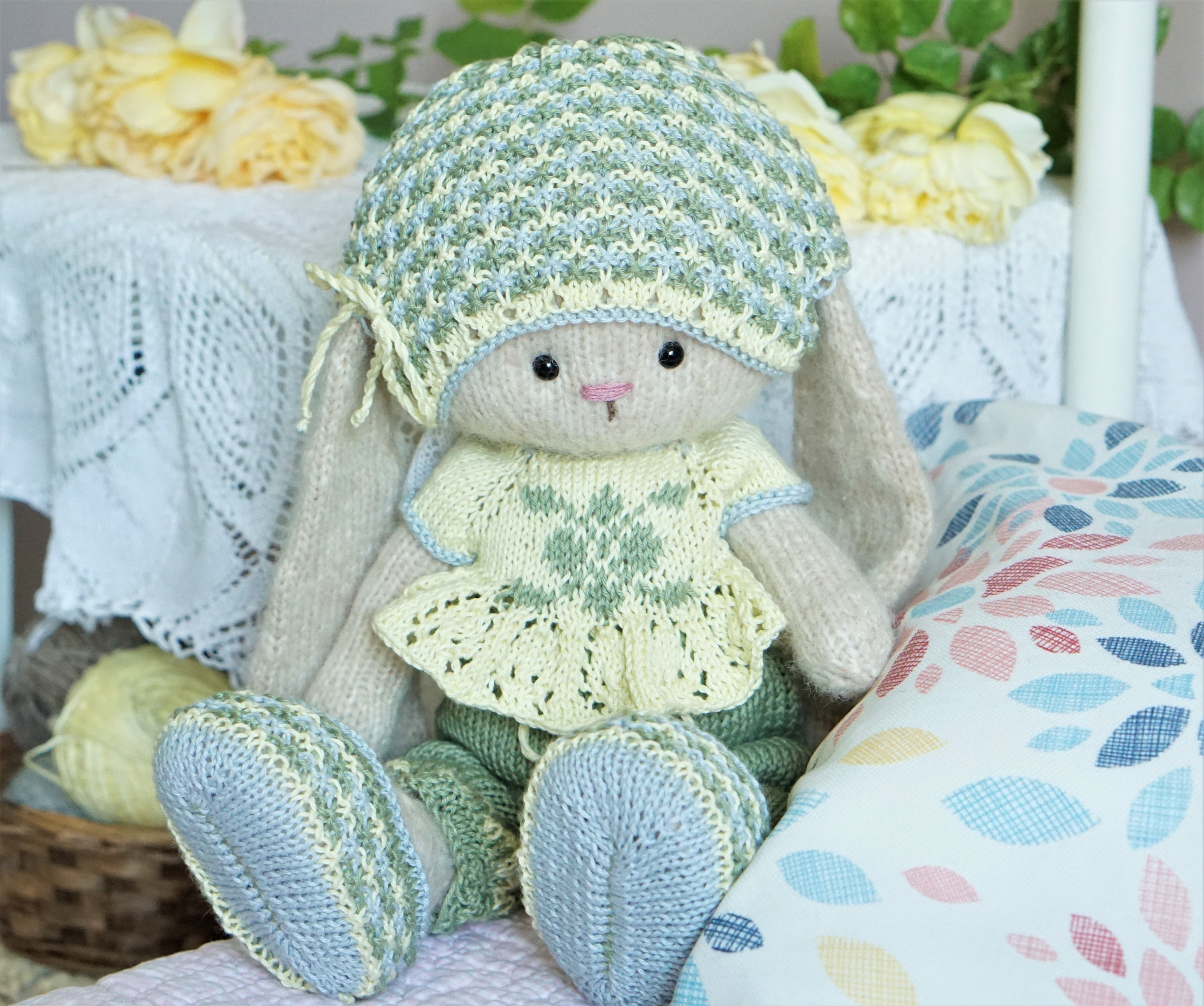 Doll Clothes Toy Knitting Pattern PDF Cute Outfit for Toys - Toy ...