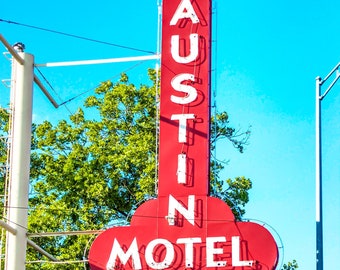 Austin Motel Sign | Etsy