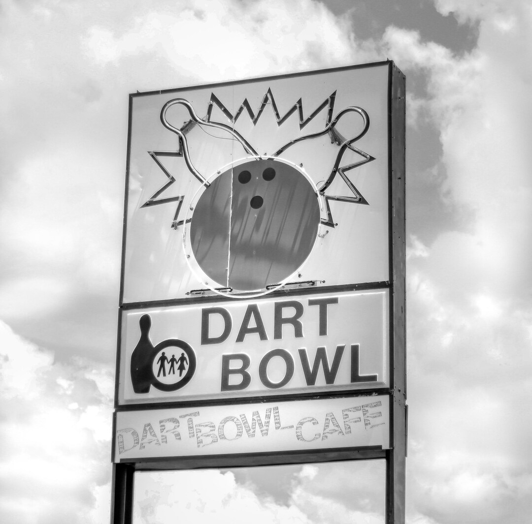 Dart Bowl - (black and White) Fine Art Print, Austin Photography, Home ...