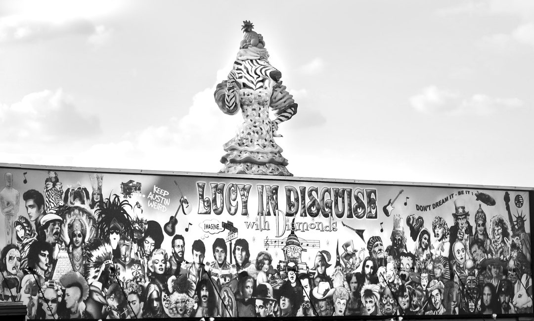 Lucy's in Disguise With Diamonds (black & White) - Fine Art Print ...