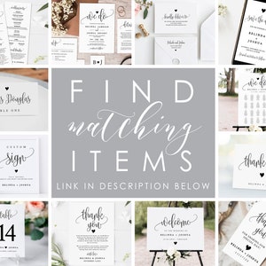 Printable CUSTOM SIGN TEMPLATE Printable Editable Template Wedding ...