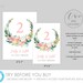 Floral Blush Table Number Template Floral Rose Printable - Etsy