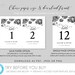 Table Number Template, Black and White, Printable DIY, INSTANT DOWNLOAD ...