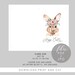HAPPY EASTER Printable Card, Printable Easter BUNNY Card Digital ...