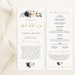 Navy Wedding Program Template Elegant Printable Wedding - Etsy