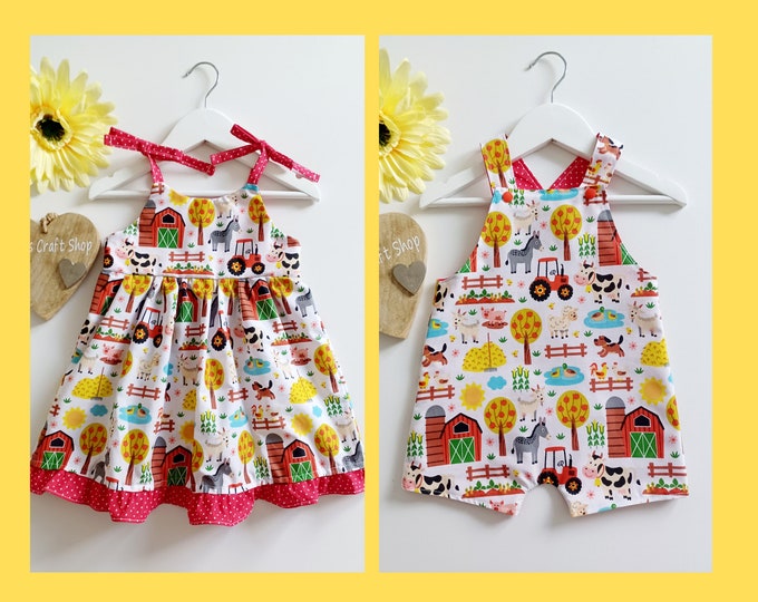 Sibling Matching Outfits. Matching Brother & Sister. Handmade Baby ...