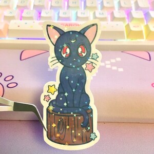 Sailor Moon Luna Cat Sticker// Kawaii School Supplies for Girls, Pretty ...