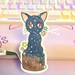 Sailor Moon Luna Cat Sticker// Kawaii School Supplies for Girls, Pretty ...