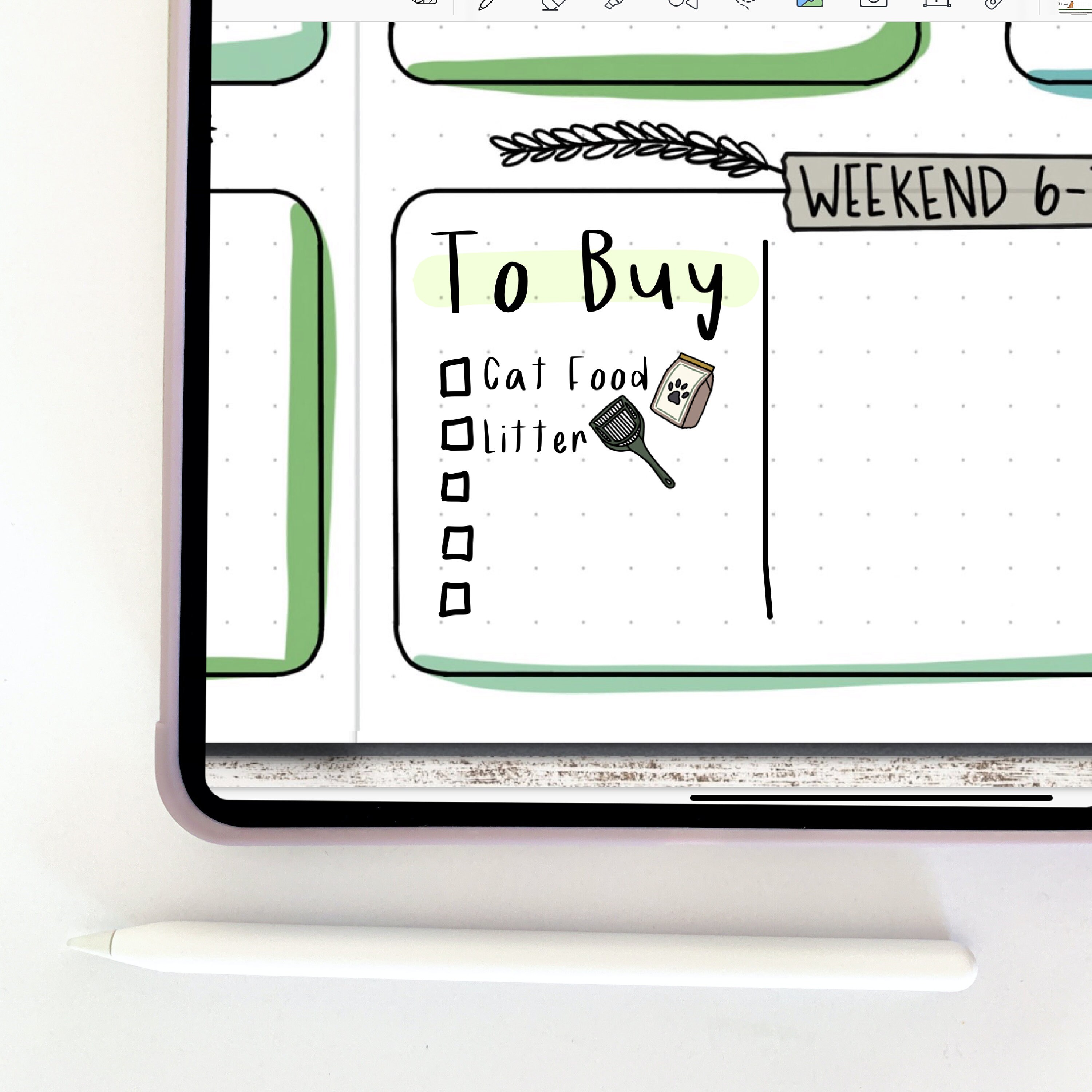 Cat Hand Drawn Digital Bullet Journal Stickers Printable - Etsy