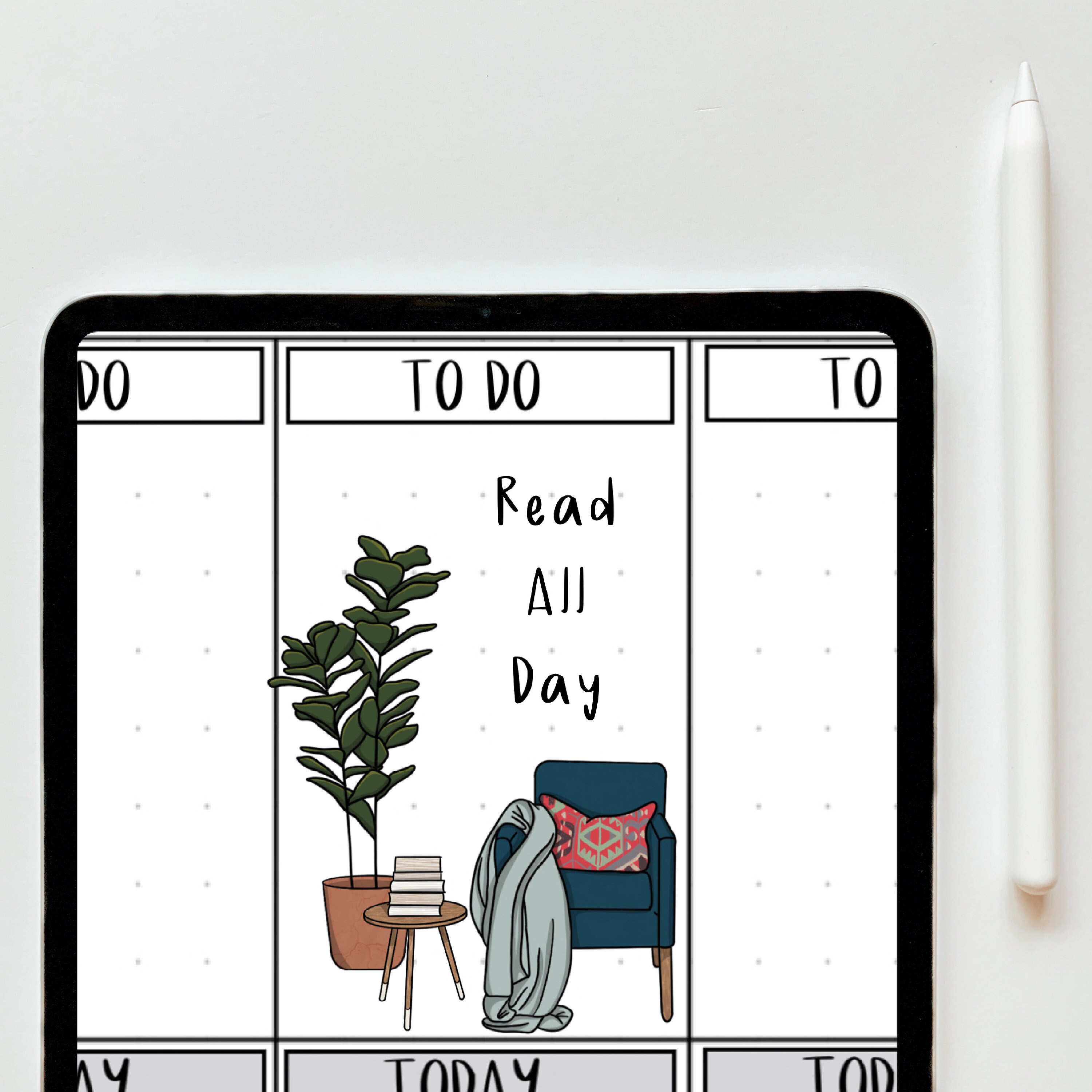 Reading Tracker Hand Drawn Digital Bullet Journal Stickers - Etsy